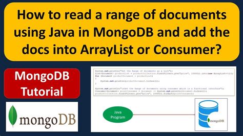 How To Read A Range Of Documents Using Java In Mongodb And Add The Docs Into Arraylist Or