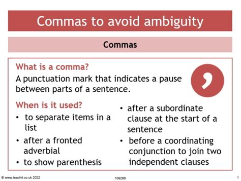 Commas To Avoid Ambiguity Gps Ks2 Teachit