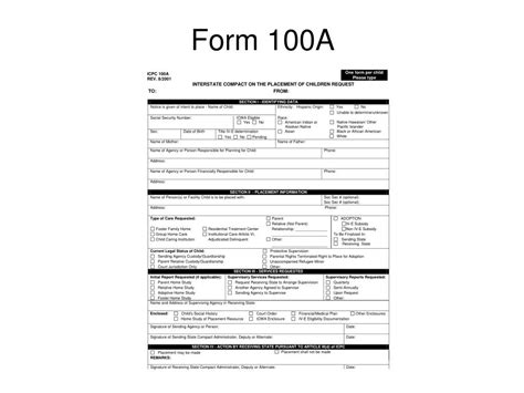 Icpc 100a Fillable Form Printable Forms Free Online