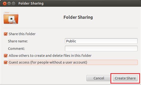 Windows 7 Vs Ubuntu 12 04 Enable Public Folder Sharing Without Passwords Liberian Geek