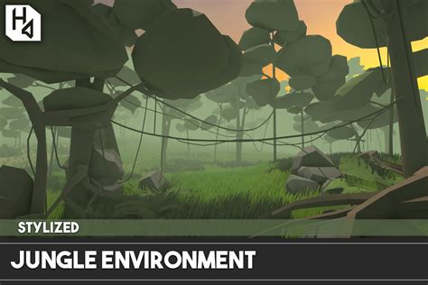 Jungle Environment Stylized Low Poly 3d Landscapes Unity Asset Store