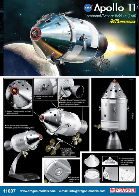 1/48 Apollo 11 Command/Service Module (CSM) – Cyber Hobby