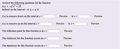 solved answer the following questions for the function f x
