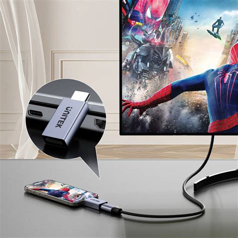 Unitek Usb4 Male To Female Adapter 40gbps Data Transmission Speed 8k 60hz Video Output 240w
