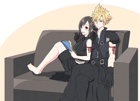 Mizuamememe Cloud Strife Tifa Lockhart Final Fantasy Final Fantasy