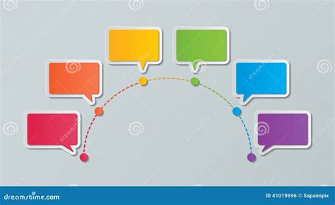 Timeline Infographic Template Stock Vector Illustration Of Signs Brochure 41019696