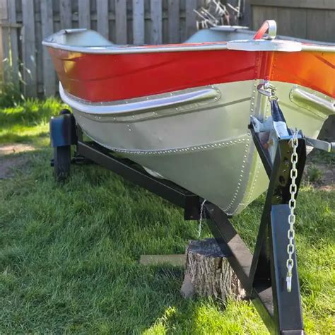 14 Ft Springbok Aluminum Boat And Trailer No Motor Powerboats