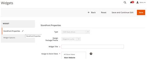 Magento 2 Backend Exploration Widgets Firebear