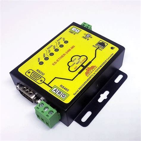 Rs232 Rs485 Modbus To Ethernet Converter Serial Server Es Ether 24m M0