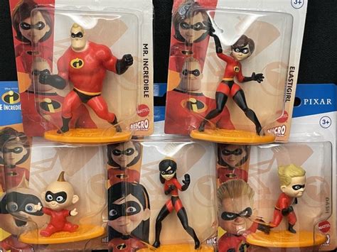 Disney Pixar The Incredibles Micro Collection Set Of 5 Mini Figures