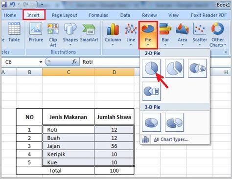 Cara Membuat Pie Chart Di Excel Diagram Pie Atau Diagram Lingkaran