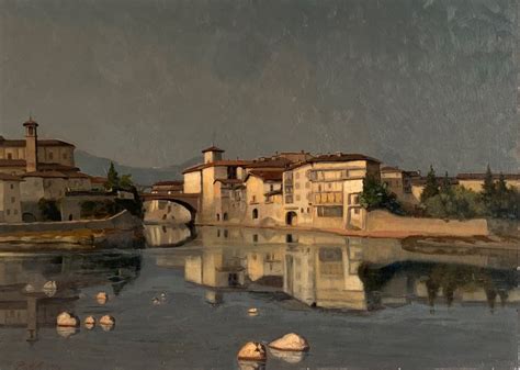 Piero Nolli 1925 Gemälde Mit Schönem Ansicht Gebraucht In Root Für