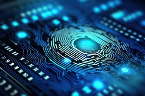 Fingerprint Scan Provides Cyber Security Access Generative Ai Stock Image Image Of Identity