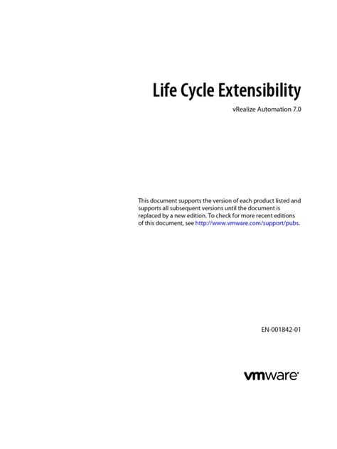 vrealize automation 70 extensibility pdf cloud computing v mware
