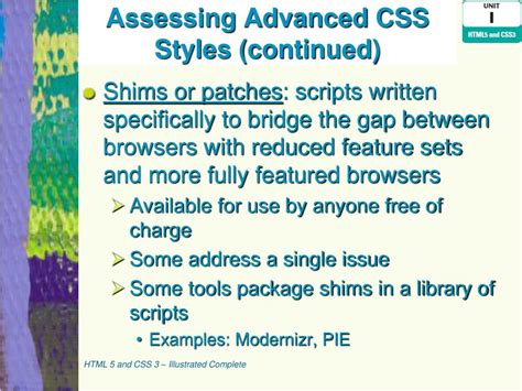Ppt Html 5 And Css 3 Illustrated Complete Unit I Applying Advanced