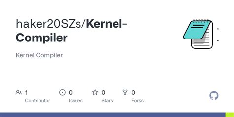 github haker20szs kernel compiler kernel compiler