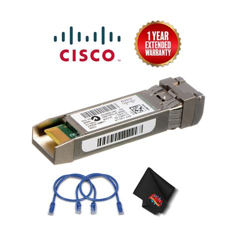 Cisco 10gbase Lr Sfp Transceiver With Spare Cat5 Ethernet Cable Extended Warranty Walmart