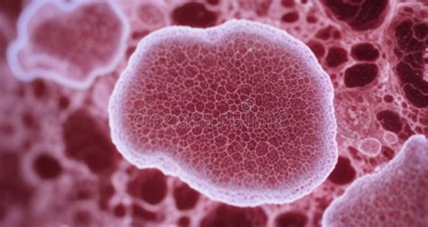 Close Up Of A Coral Like Structure Possibly A Microscopic Organism Or A Scientific Model Stock