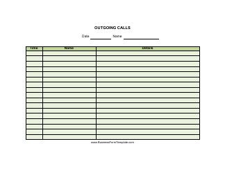 Incoming Outgoing Email Log Template Download Printable PDF Templateroller