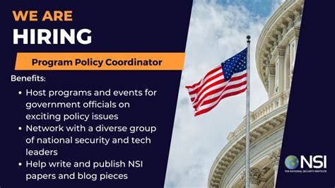 Nsi Is Hiring A Program Policy Coordinator You Will Have The