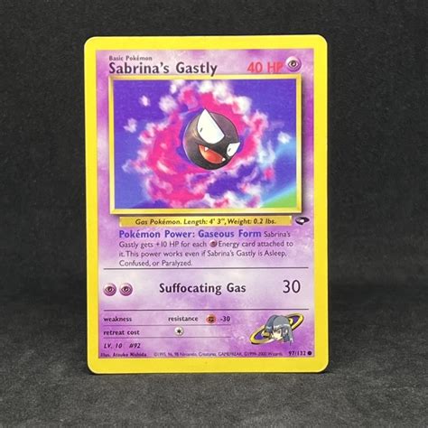 Vintage Pokemon Tcg Sabrinas Pokemon Gym Challenge Heroes Abra