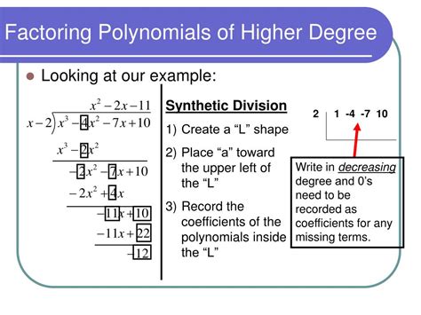 Ppt Factoring Polynomials Of Higher Degree Powerpoint Presentation Free Download Id 1011258