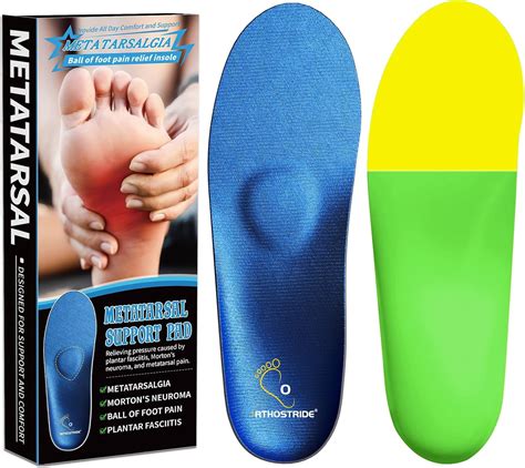 Metatarsalgia Insoles With Metatarsal Pads Plantar Fasciitis Orthotic