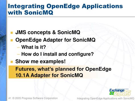 ppt integrating openedge ® applications with sonicmq ® powerpoint