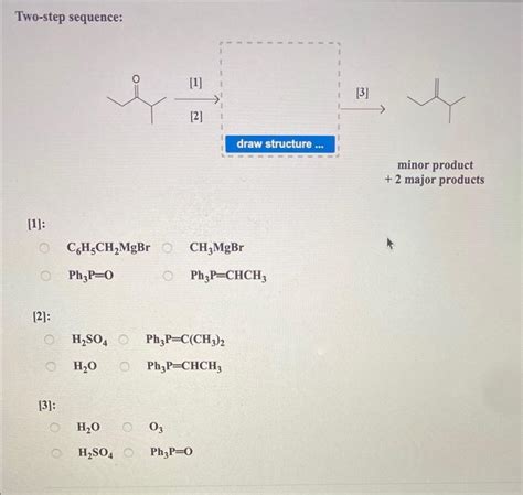 Solved Two Step Sequence 2 Major Products 1 Solved Two Step Sequence 2 Major Products 1