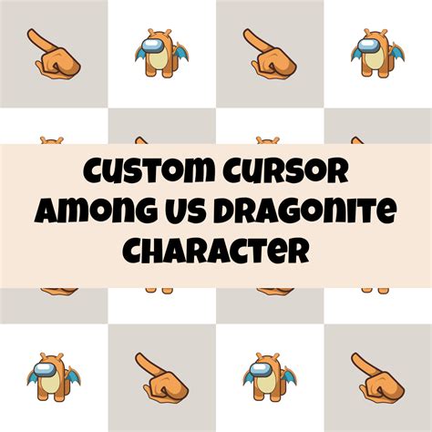 Cursor Custom Cursor Among Us Dragonite Character For Chrome Cursor Space