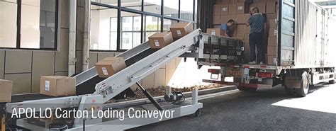 Portable Carton Loading Conveyor For 20′ft Container Loading Or Unloading Featured Image