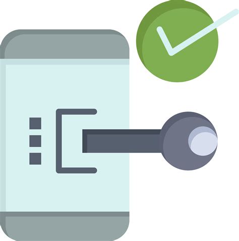 Key Lock Mobile Open Phone Security Flat Color Icon Vector Icon Banner