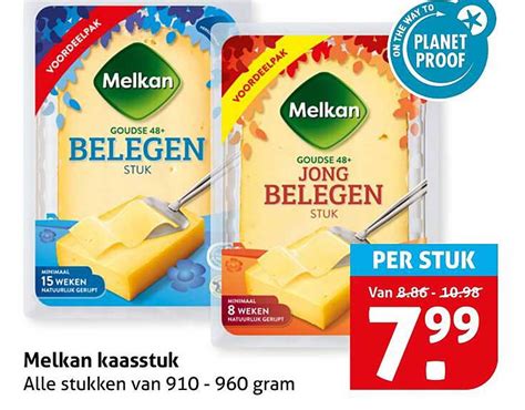 Melkan Kaasstuk Aanbieding Bij Hoogvliet Folderfeestnl