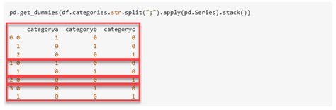 python how to use get dummies or one hot encoding to encode a