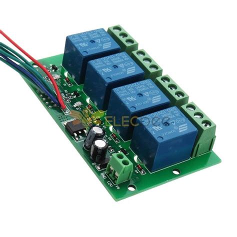 12V 4 Channels Capacitive Touch Button Switch Module With Relay And