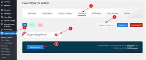 How To Use The Background Image Parallax Extension By Element Pack Pro