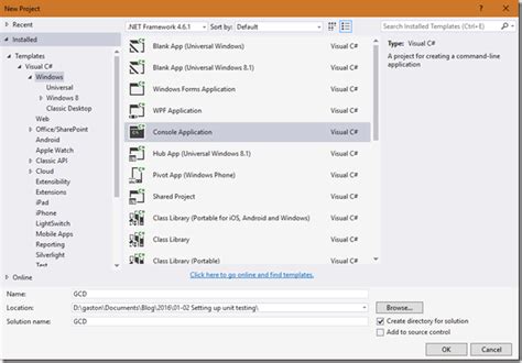 setting up unit testing codeproject
