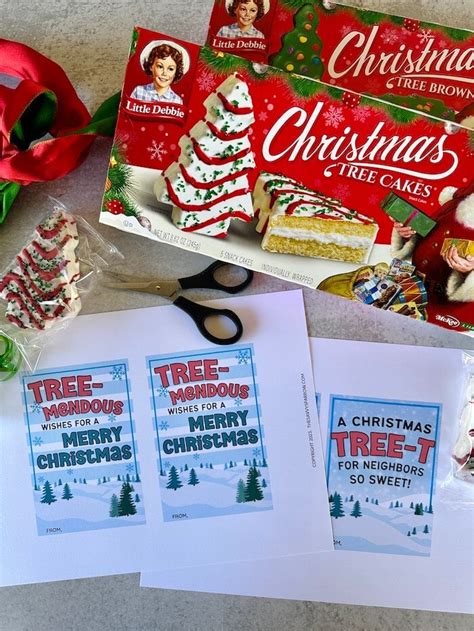 Christmas Tree Cake Ts With Printable T Tags