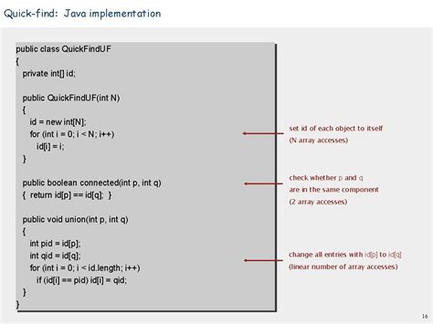 1 5 Union Find Algorithms 4 Th Edition