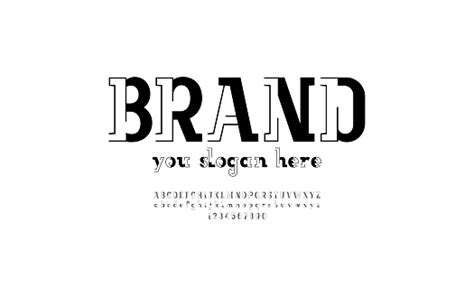 트렌디 한 현대 줄무늬 글꼴 두 개의 검은 줄무늬에서 알파벳 어퍼 케이스와 A에서 Z와 아랍 번호에 소문자 라틴어 문자 0 에서