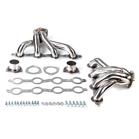 Exhaust Header For Chevy Ls1 Lsx Swap 350 Engine Shorty Stainless Bloc