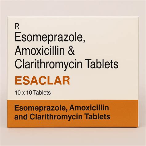Amoxicillin Clarithromycin Esomeprazole At ₹ 395 Box Phulong Nizamabad Id 2856360770262