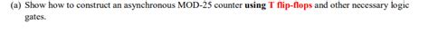 solved a show how to construct an asynchronous mod 25