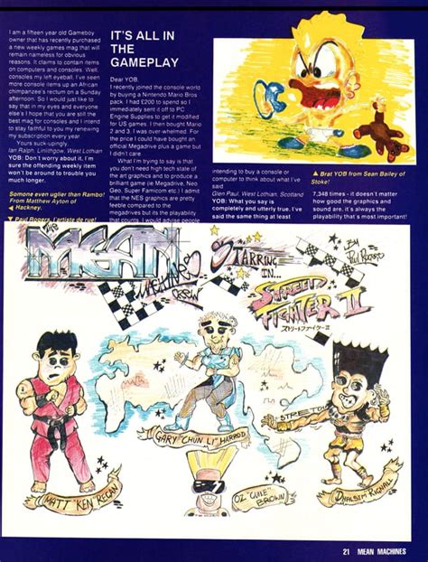 Mean Yob From Mean Machines Issue 10 July 1991 Rretrogamingmagazines