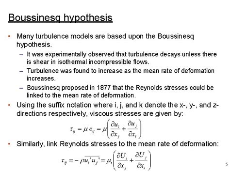 Lecture 10 Turbulence Models Applied Computational Fluid Dynamics