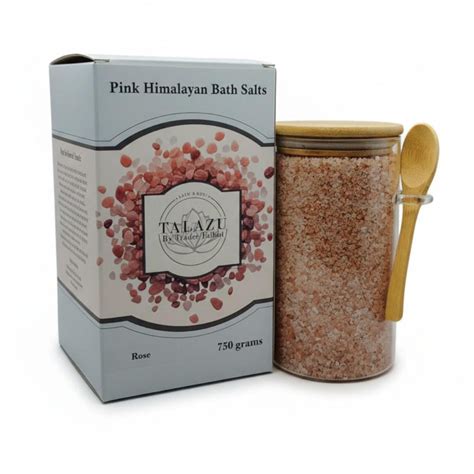 Pink Himalayan Bath Salts With Rose Scent 100 Natural Spa Soak In