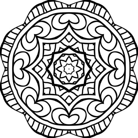 Simple Spiritual Mandala Design Art Circular Pattern In Form Of Mandala