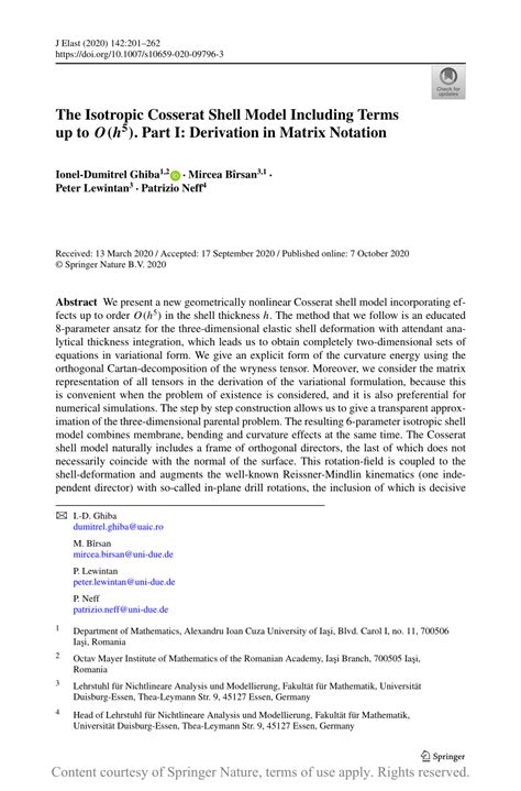 The Isotropic Cosserat Shell Model Including Terms Up To Oh 5 Part I Derivation In