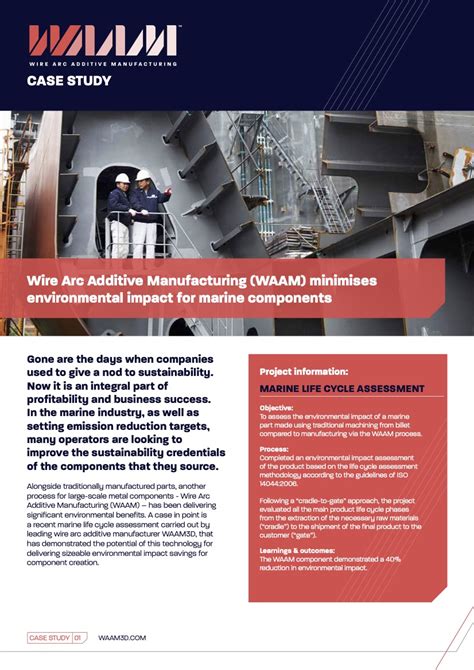 Wire Arc Additive Manufacturing Waam Minimises Environmental Impact For Marine Components