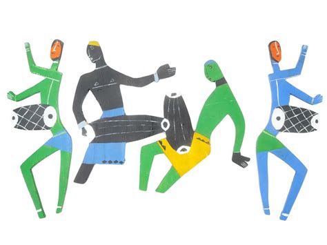 Sold At Auction Maqboor Fida Hussain Rare Carved Wooden Artwork By